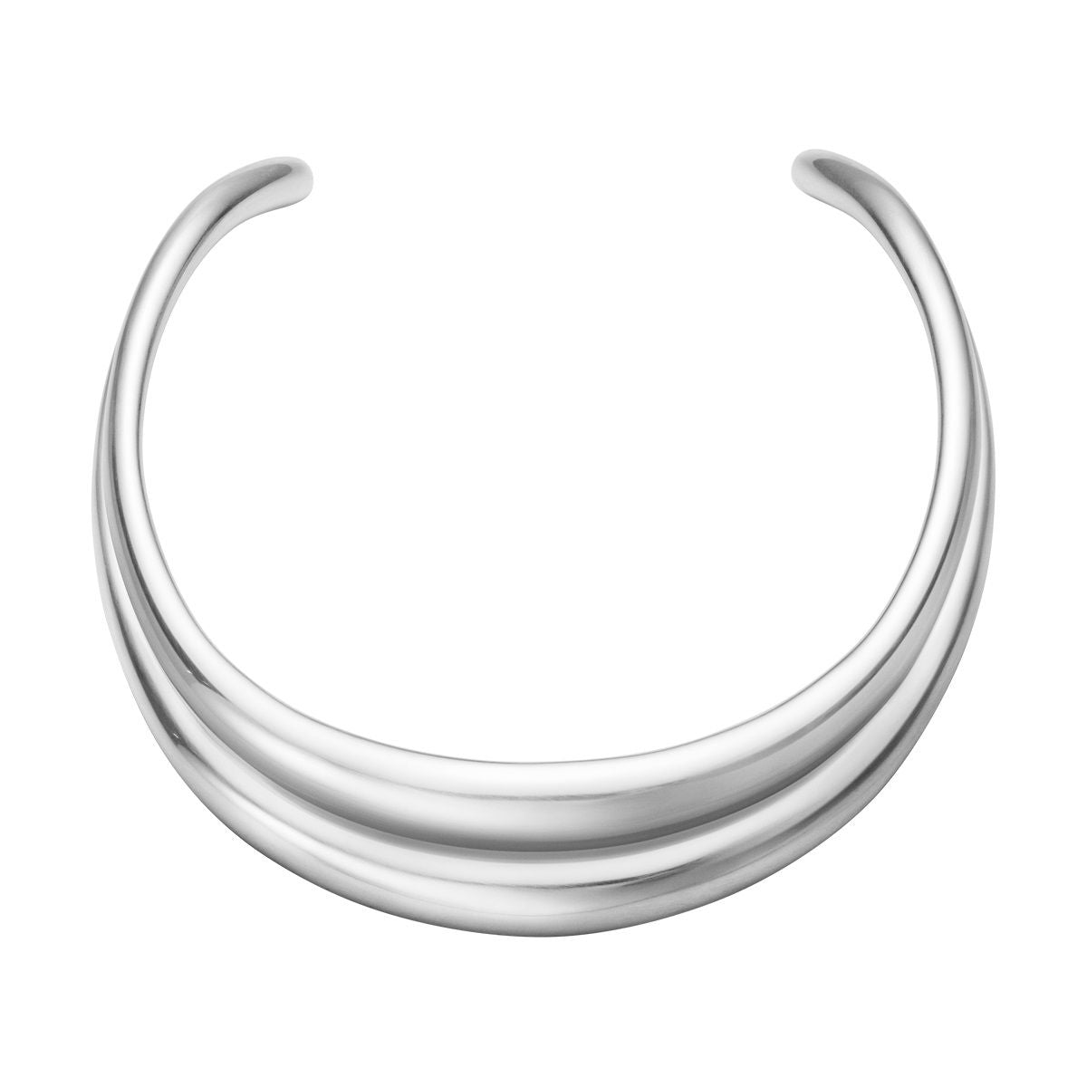Georg Jensen Curve Silver Neckring The Jewellery Room