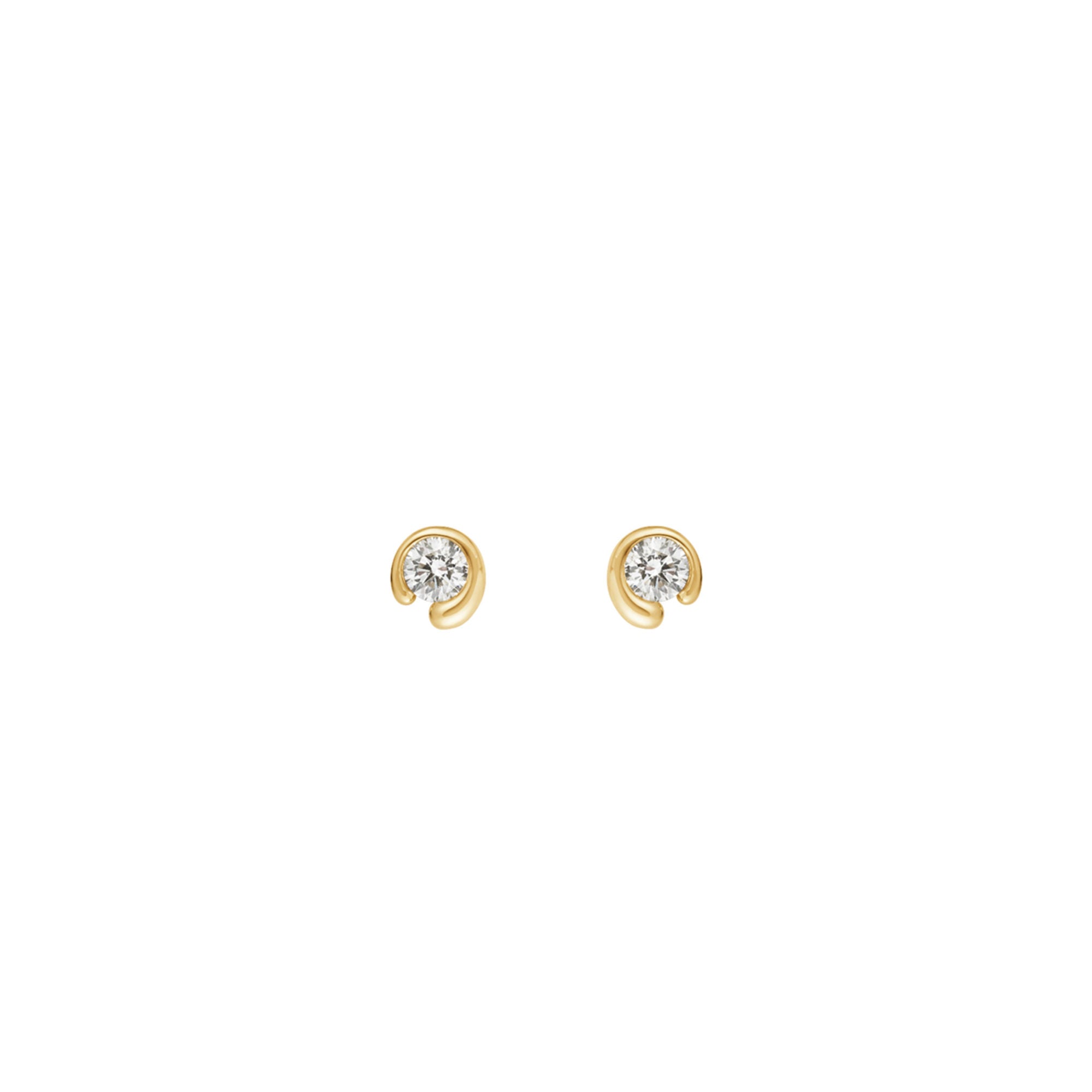 Georg Jensen Mercy 18K Gold Studs w. 0.40 ct Diamonds – The Jewellery Room