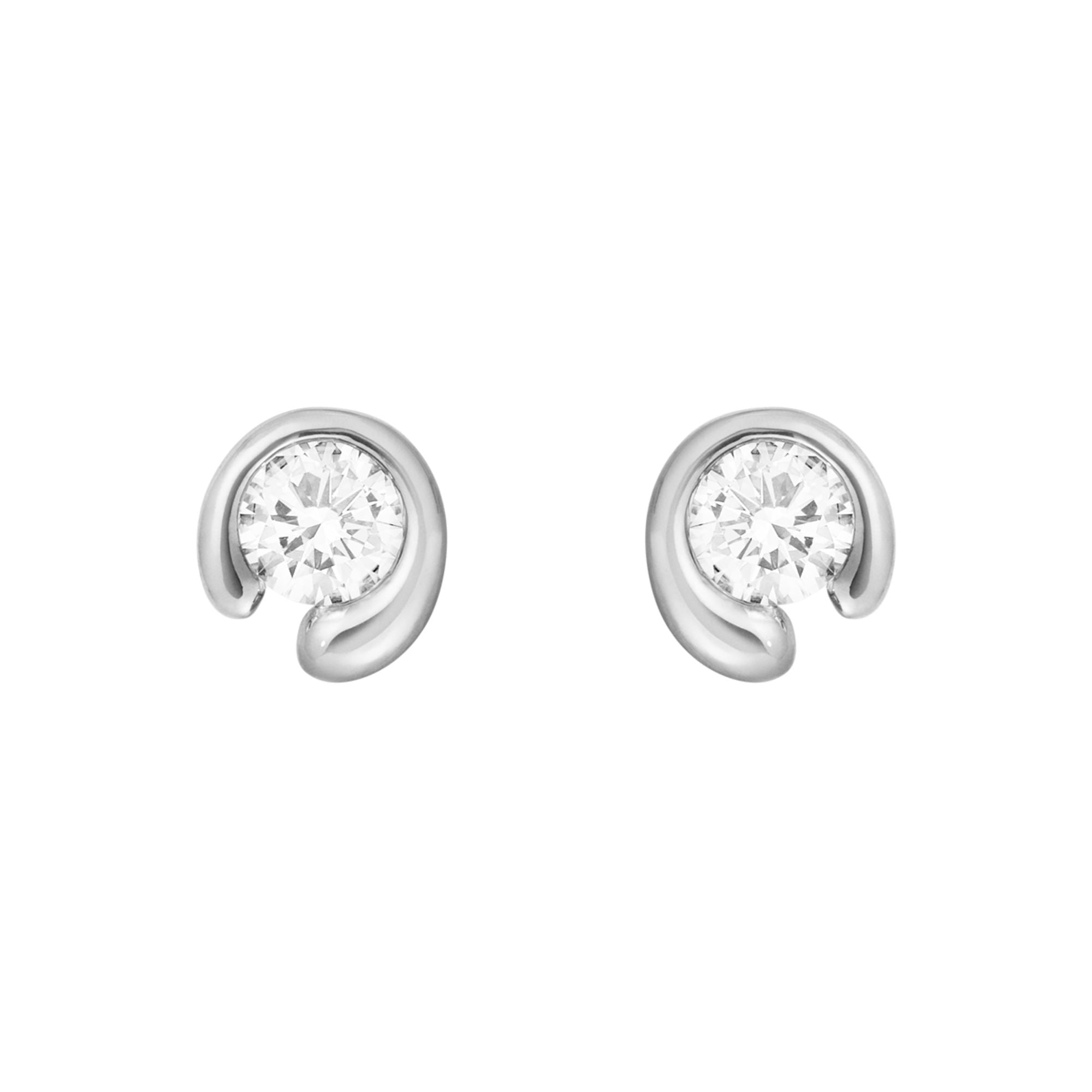 Georg Jensen Mercy 18K Whitegold Studs w. 0.20 ct Diamonds – The ...