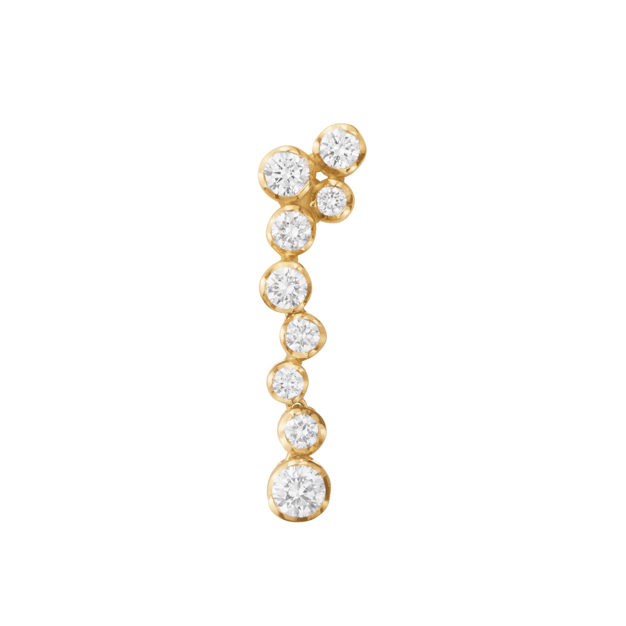 Georg Jensen Signature 18K Gold Earring w. 0.31ct Diamonds – The ...