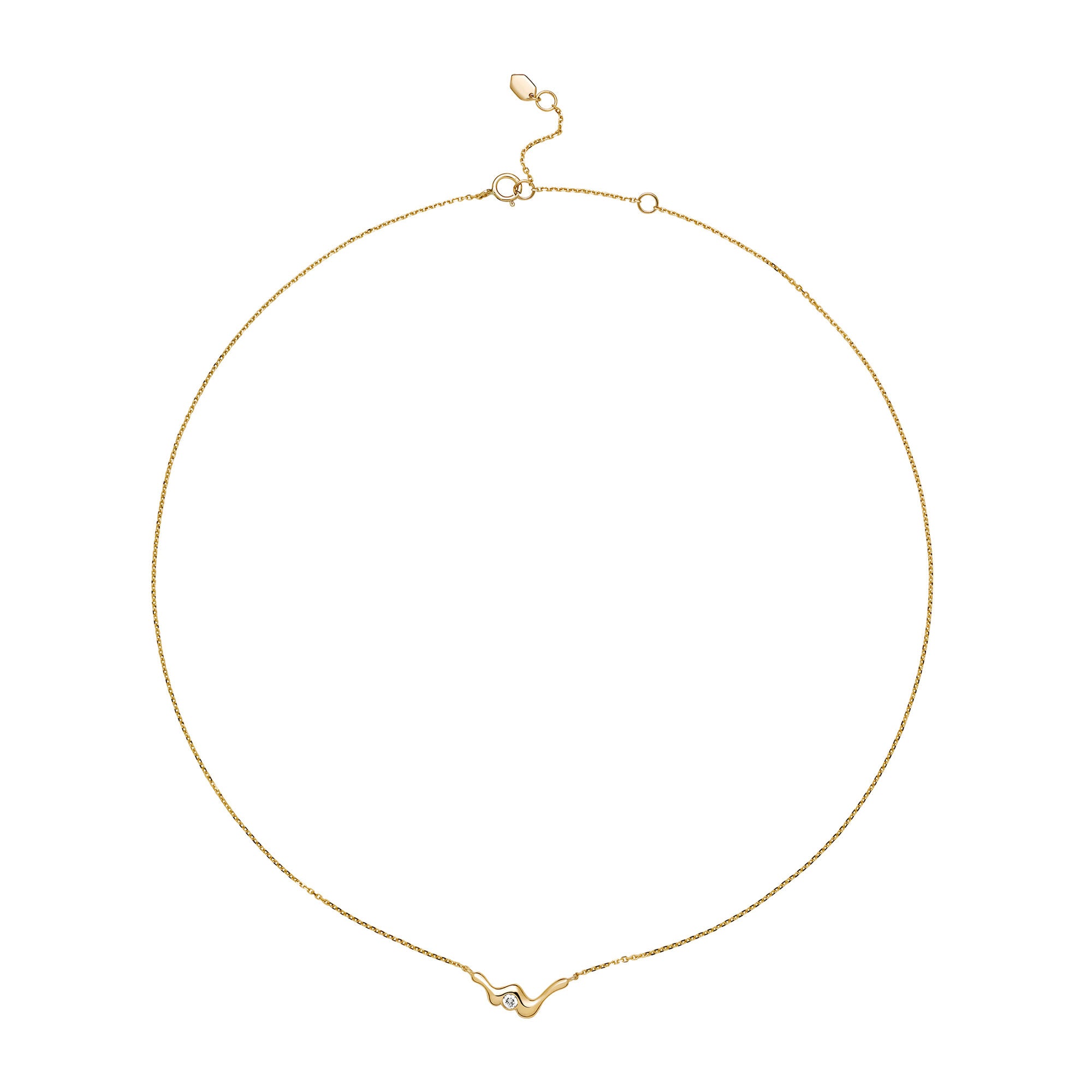 Maria Black Baxter 14K Gold Necklace w. Lab-grown Diamond – The ...