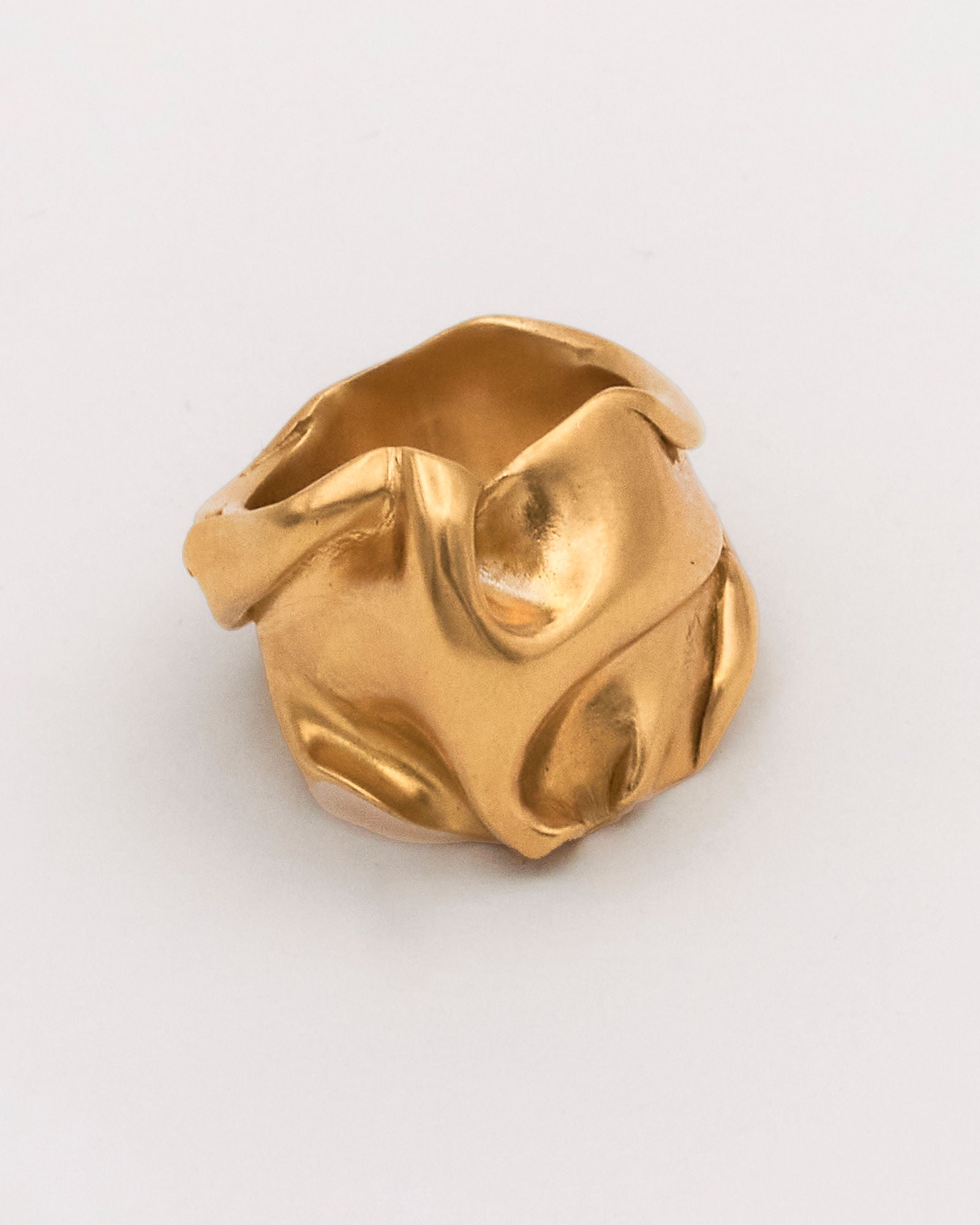 Carolina De Barros Figo L Gold Plated Ring – The Jewellery Room