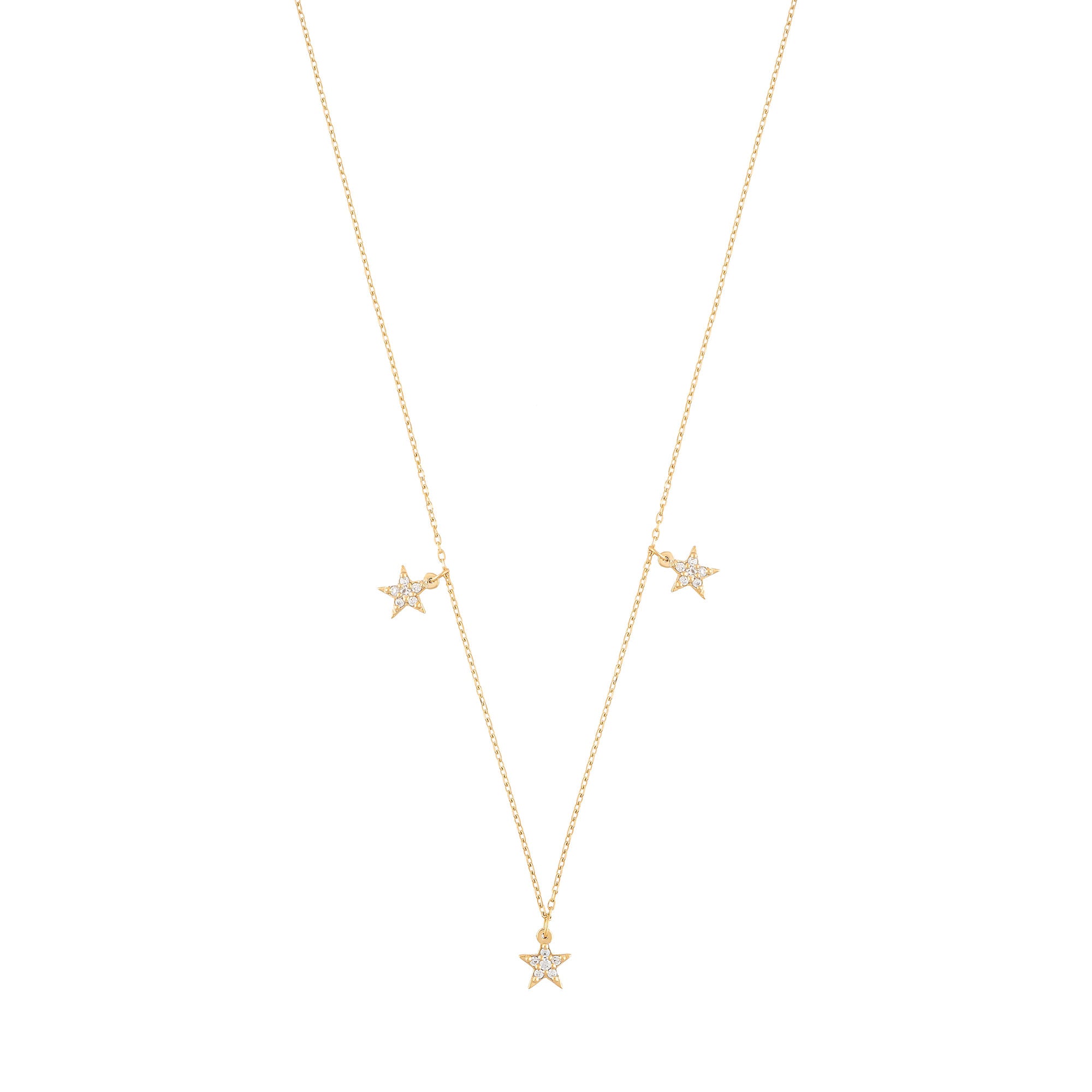 Alexa Fine Jewelry Star 18K Gold Necklace w. Diamonds – The Jewellery Room