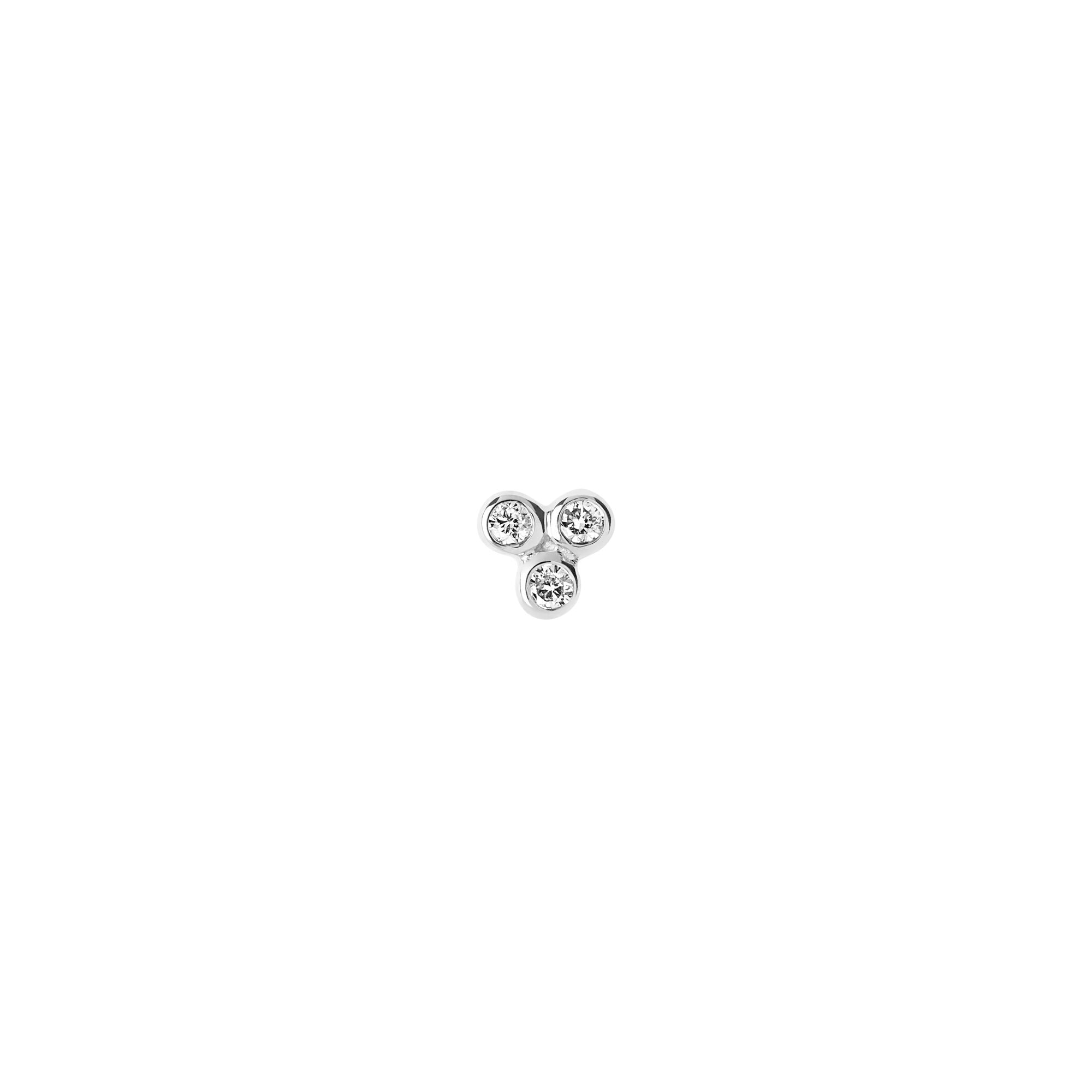 Maria Black Triad 12 14K Whitegold Stud w. Lab-Grown Diamonds – The ...