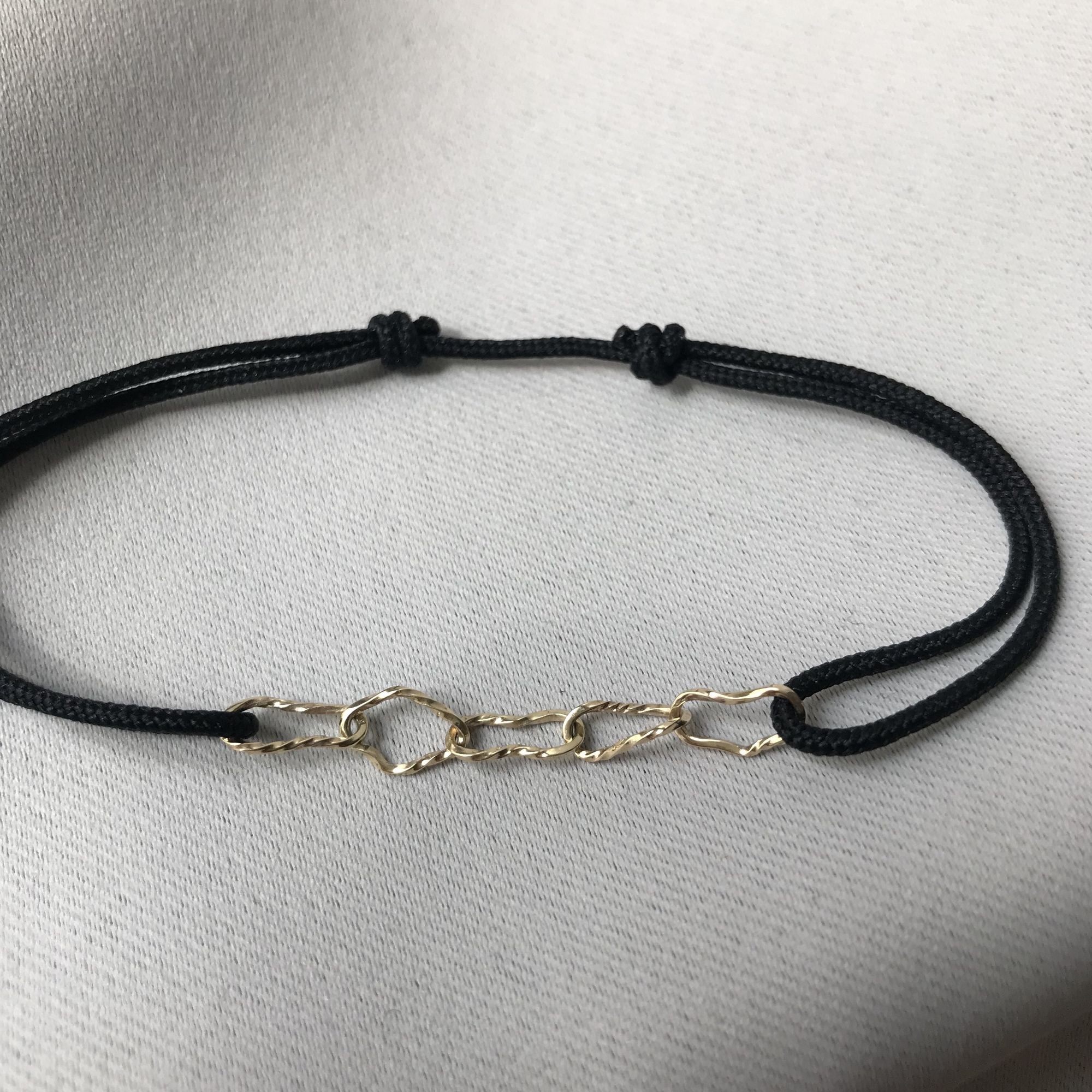 NORDENSTAM TWIST Dream 5 Link 14K Gold Bracelet w. Eco-cord – The ...