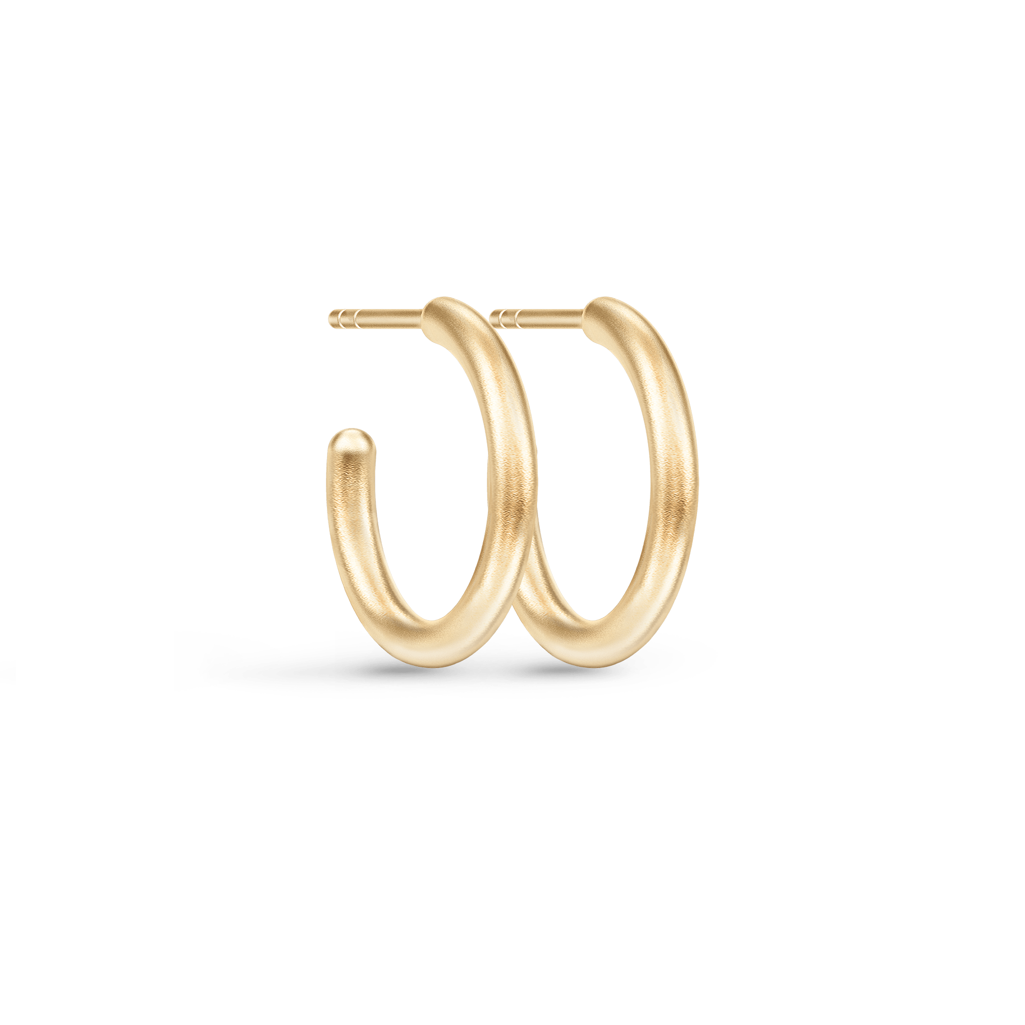 Julie Sandlau Classic Medium Gold Plated Hoops – The Jewellery Room