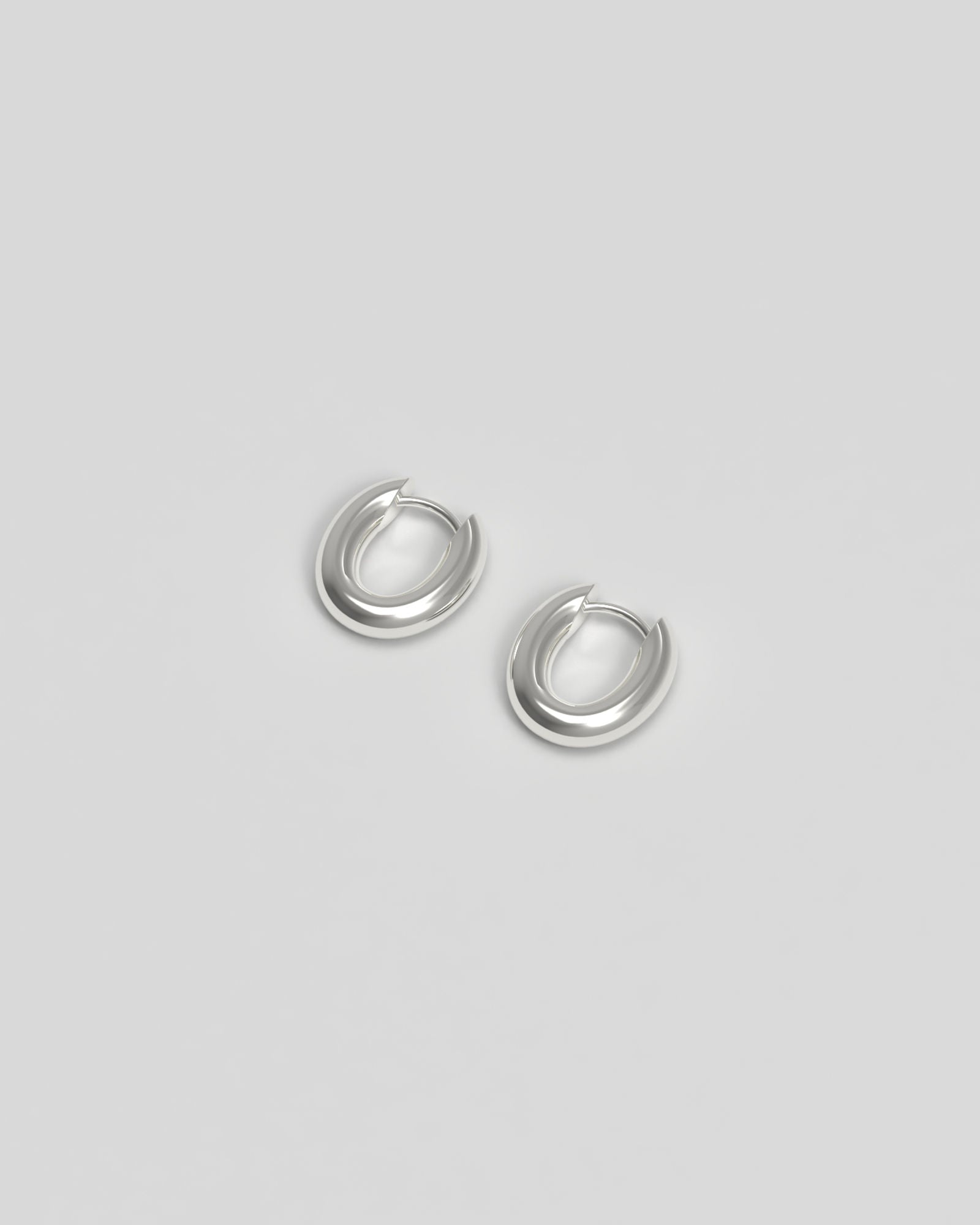 Josephine Chunky Tiny Silver Hoops | The Jewellery Room