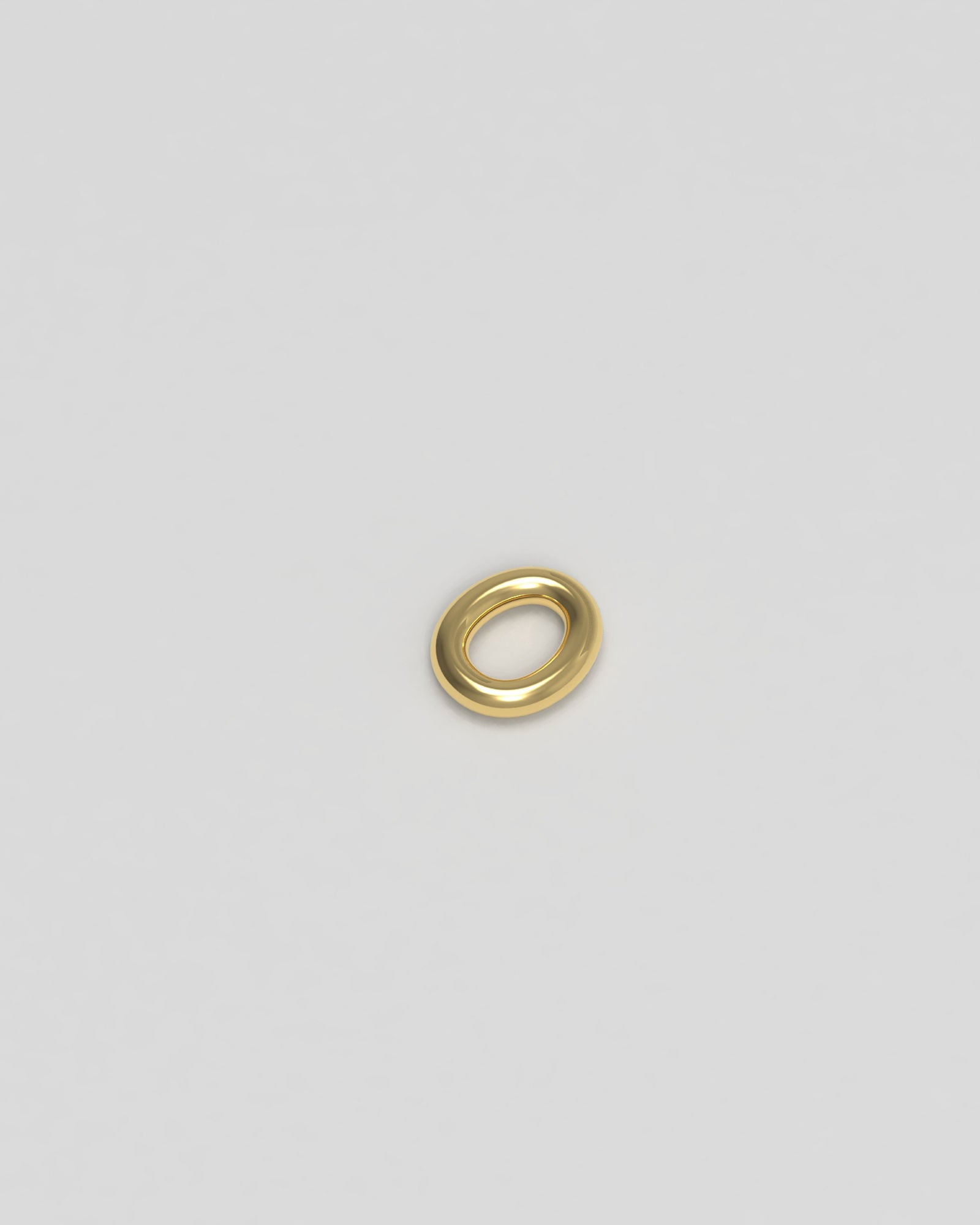 Josephine Loop Thick 18K Gold Charm | The Jewellery Room