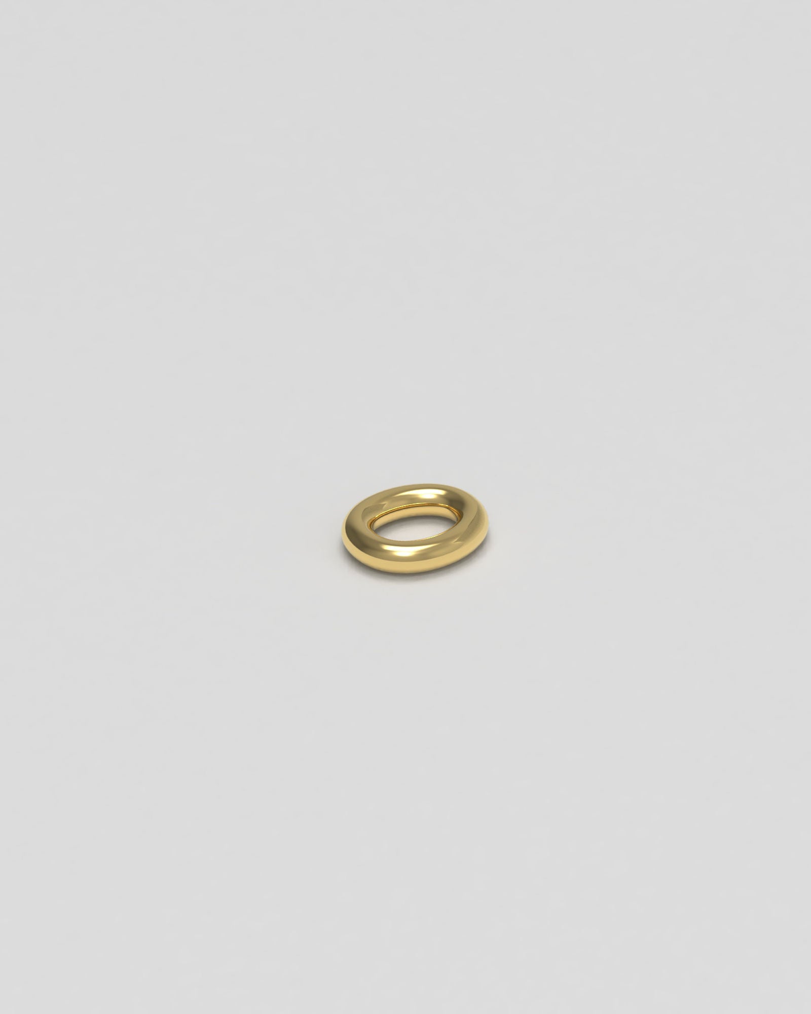 Josephine Loop Thick 18K Gold Charm | The Jewellery Room