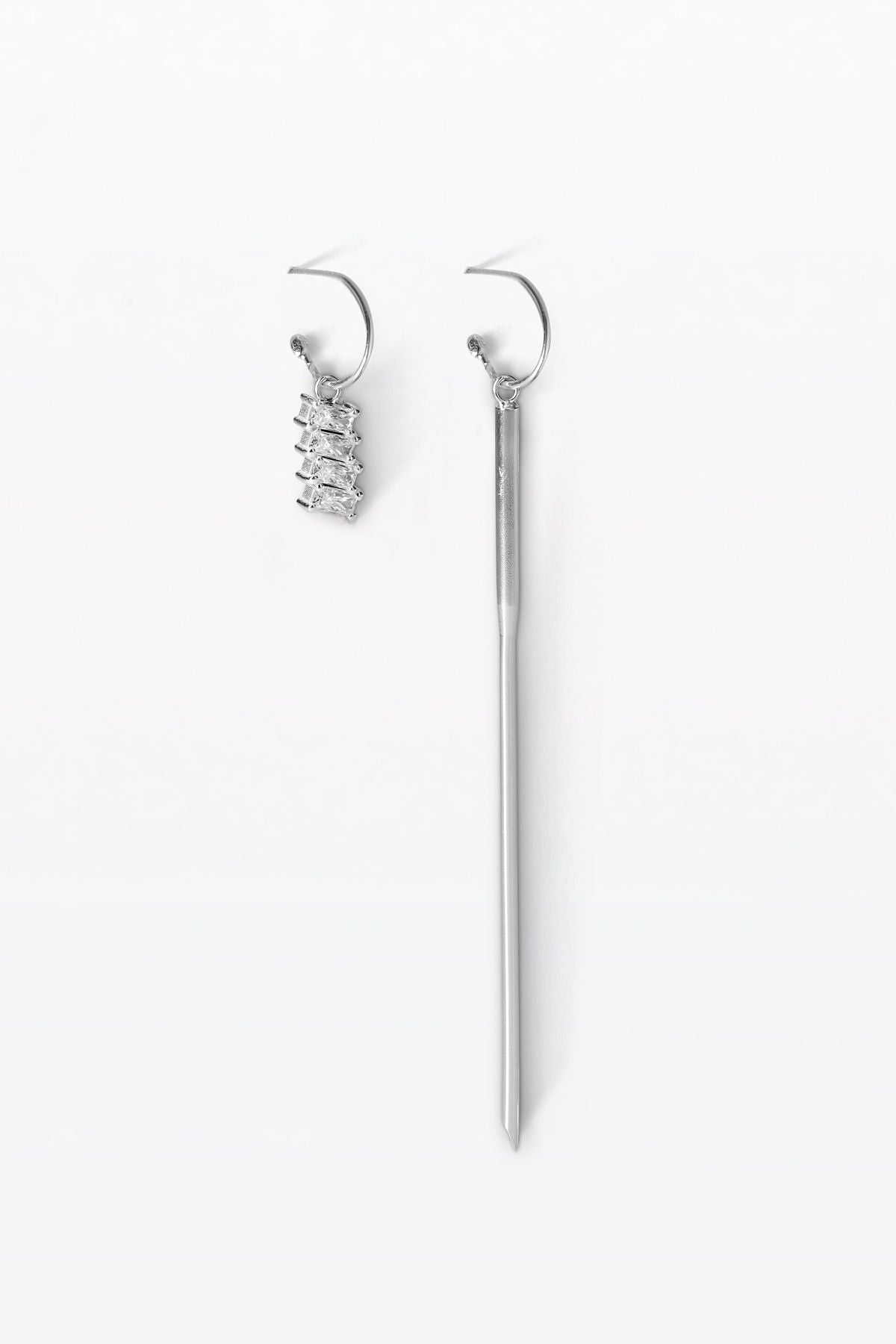 Lore Van Keer Summa 02 Silver Earrings w. Crystal – The Jewellery Room