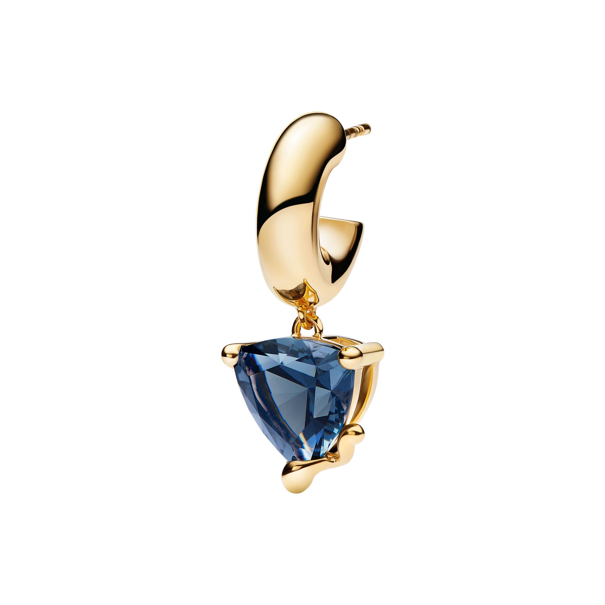 Maria Black Omotesando Ramune Gold Plated Hoop w. Nanogem Stone – The ...
