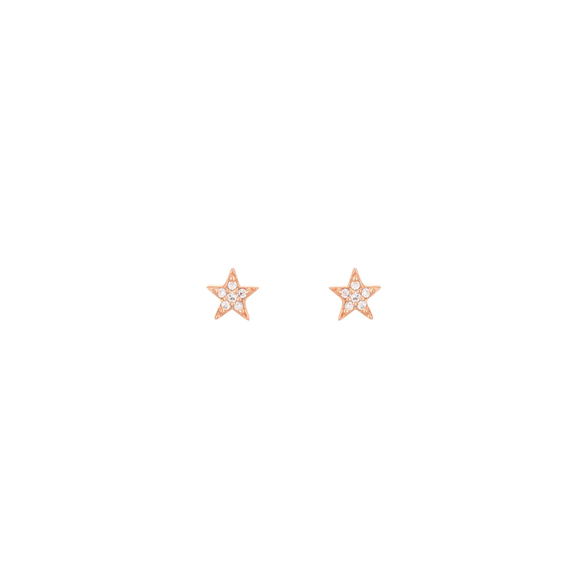 Alexa Fine Jewelry Star 18K Rosegold Stud w. Diamonds – The Jewellery Room