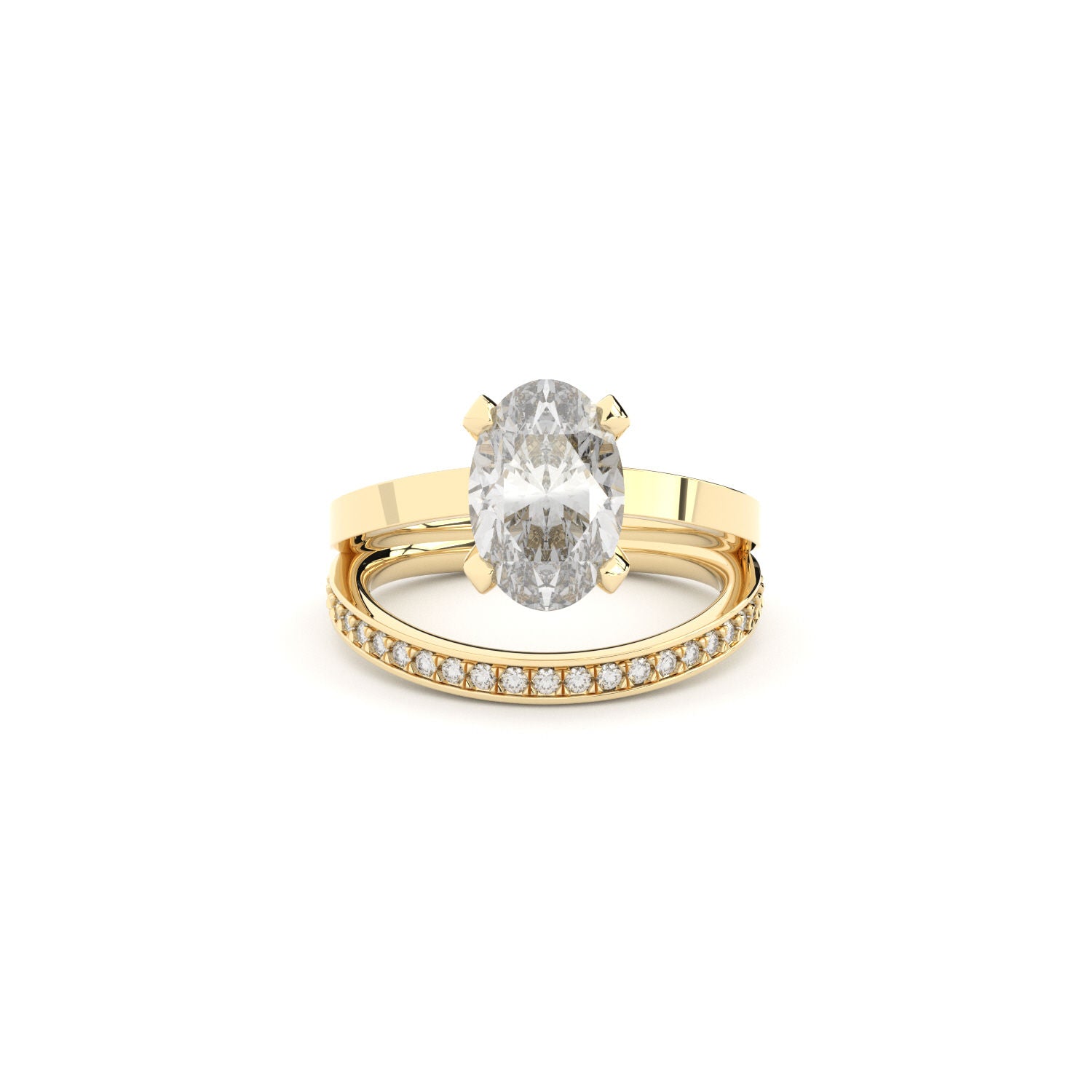 Formes Fine Jewelry Reflection 18K Gold Ring w. Lab-Grown Diamonds ...