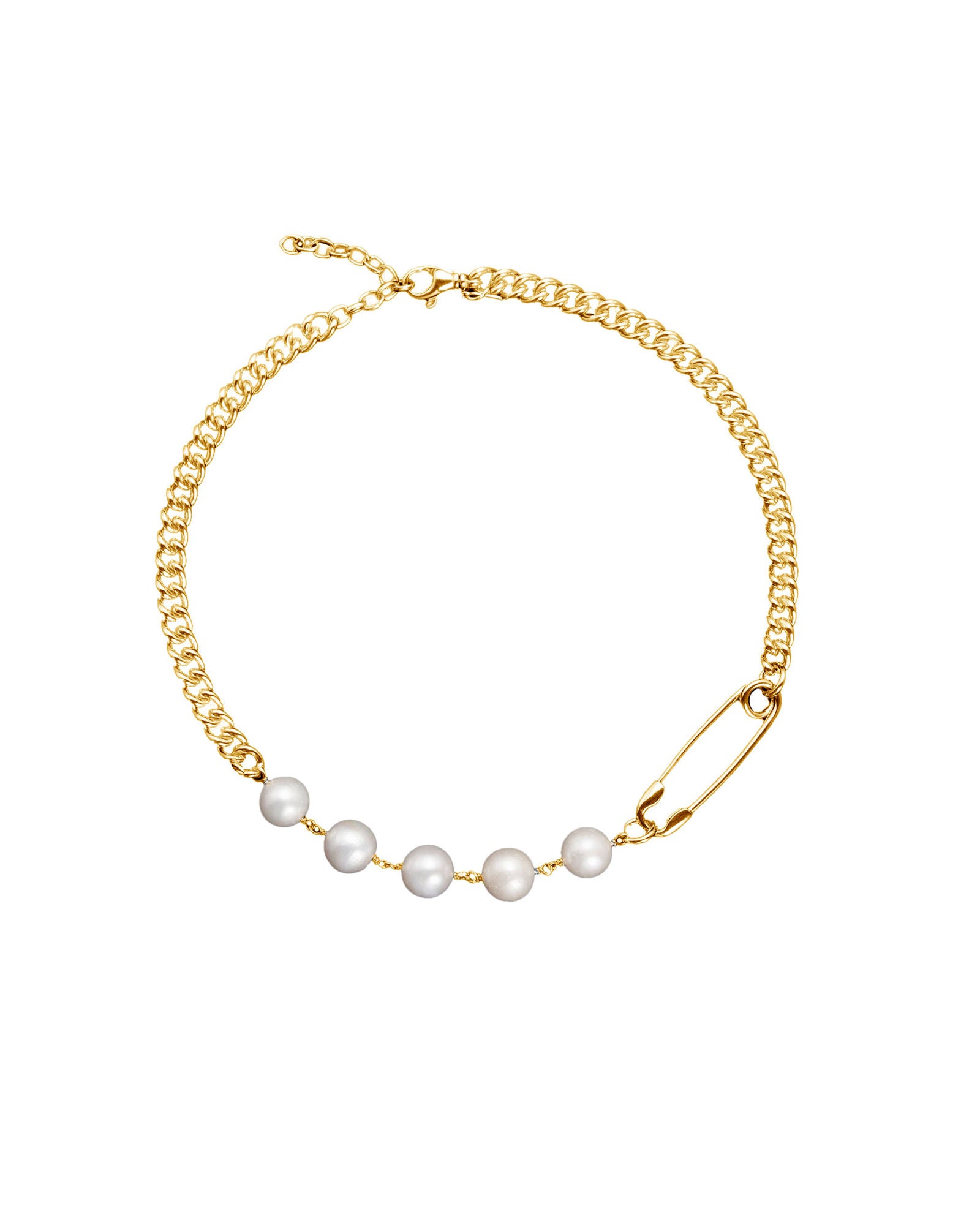 Maria Nilsdotter Rebel Gold Plated Necklace w. Pearl – The Jewellery Room