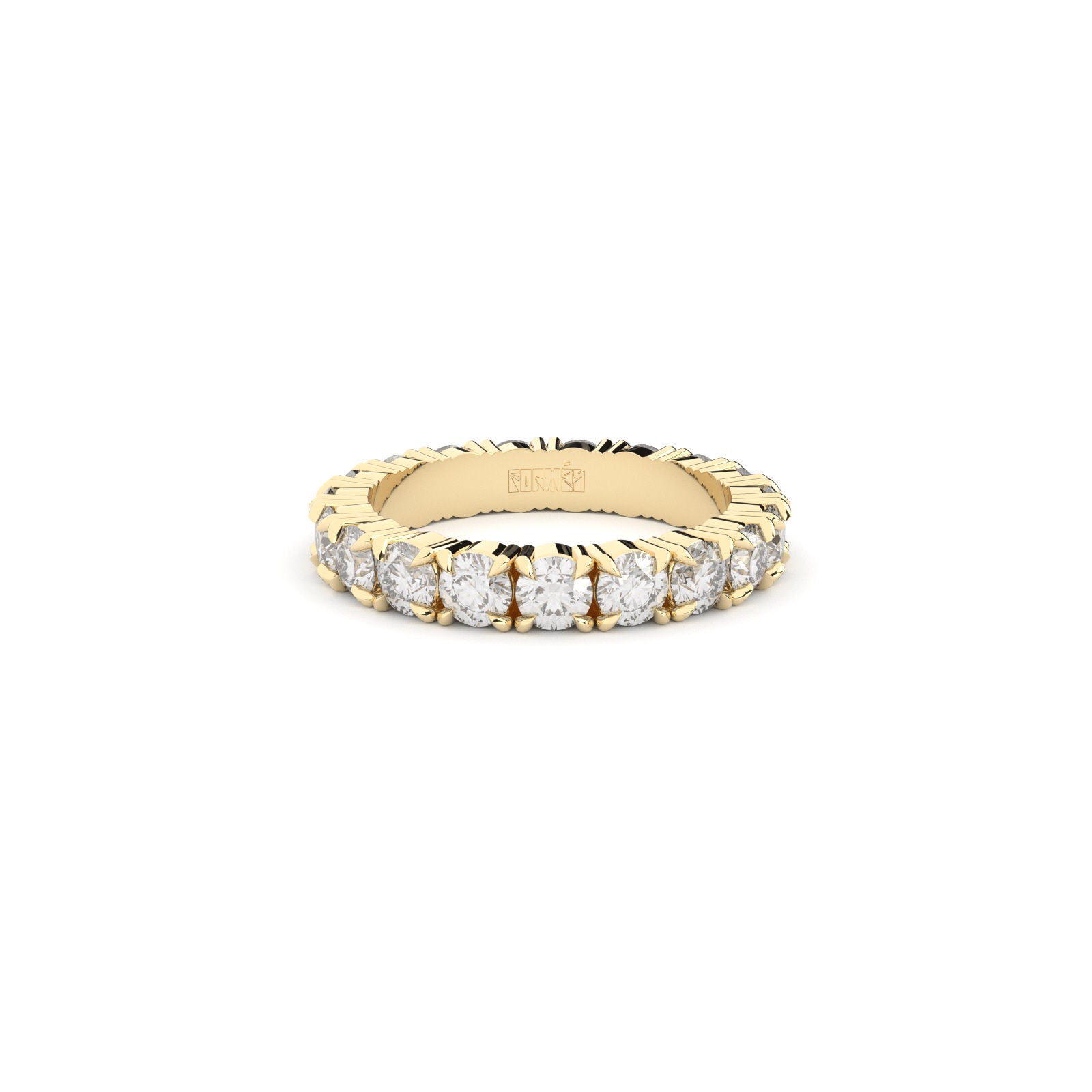 Formes Fine Jewelry Reflection Luxury Eternity 18K Whitegold Ring w ...