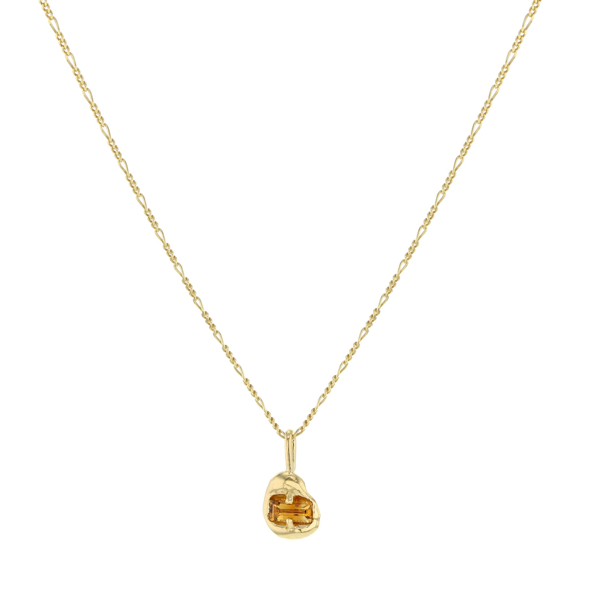 Hasla Jewelry Vital Gold Plated Necklace w. Orange Zirconia – The ...