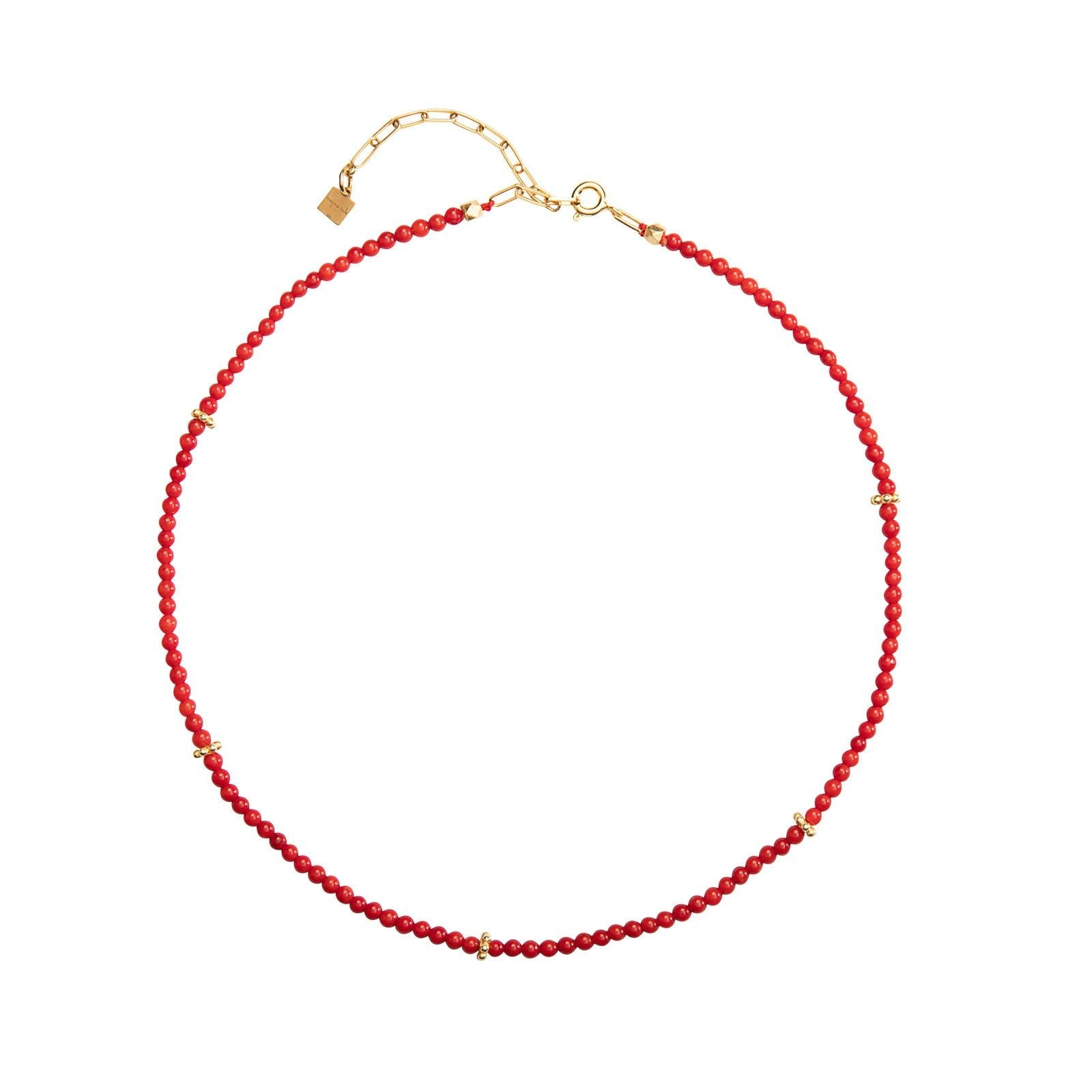 Nanna Folk Brisa red 18K Gold Plated Necklace w. Coral – The Jewellery Room
