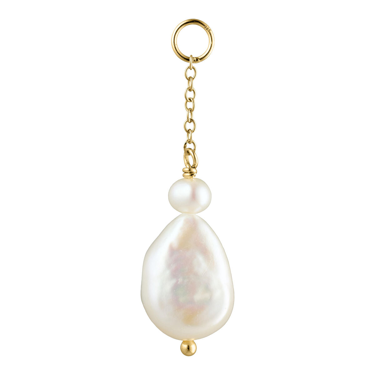 Carré Jewellery Pearl Jam chain 18K Gold Plated Earring-Pendant w ...