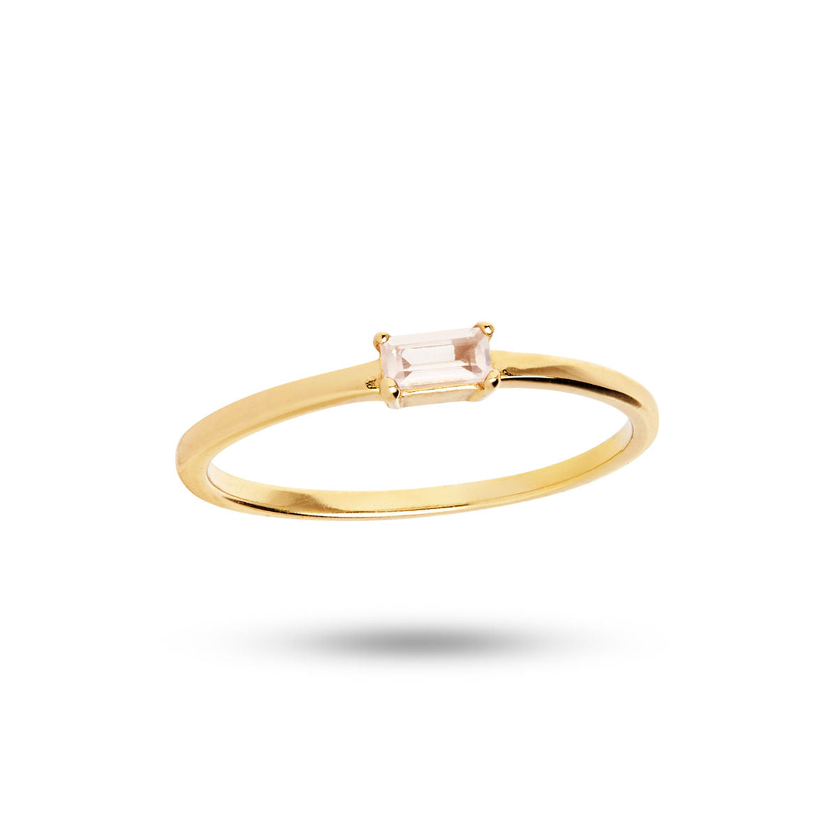 Carré Jewelry Confetti Rosa 18K Gold Plated Ring w. Quartz – The ...
