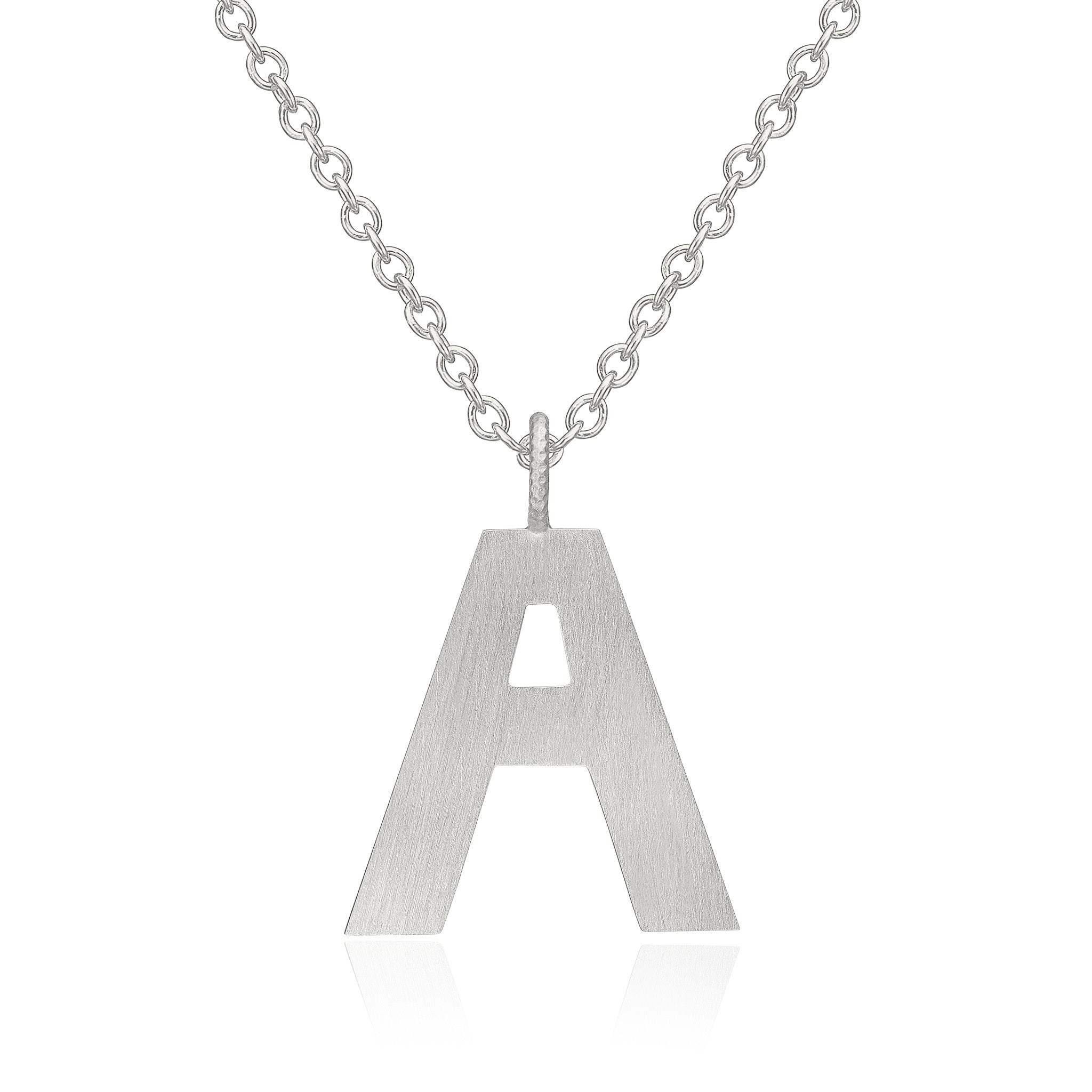 Dulong Fine Jewelry Letter A Silver Necklace – The Jewellery Room