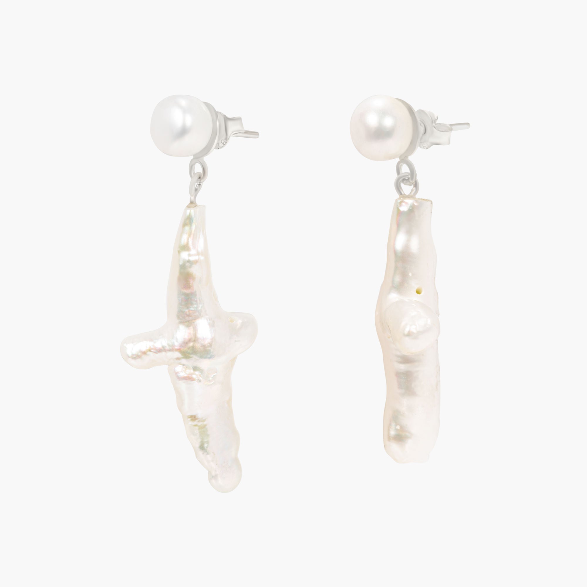 ROSENBLAUM Mira 01 Silver Earrings w. Pearls – The Jewellery Room