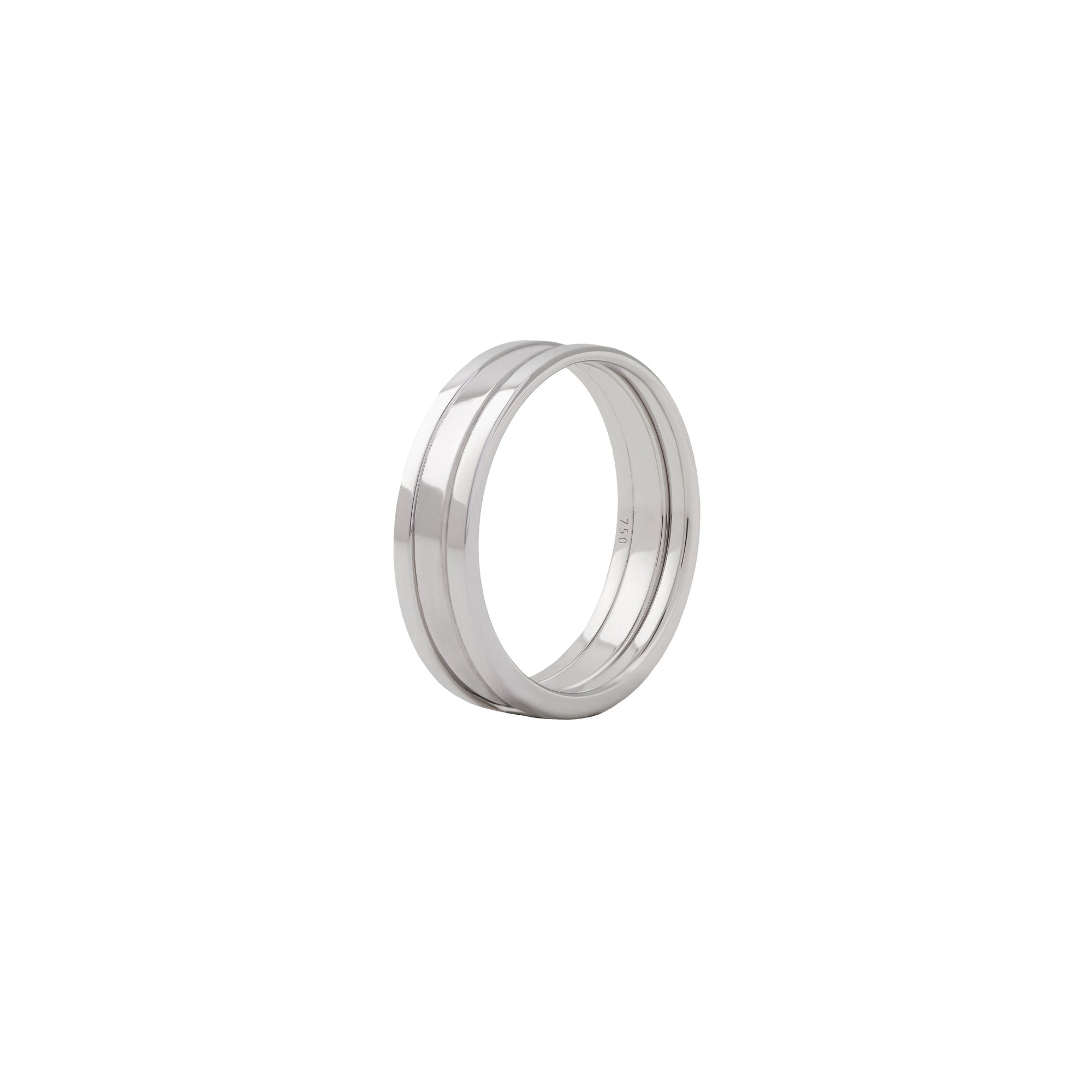 Marie Mas Unisex We 18K Whitegold Ring | The Jewellery Room