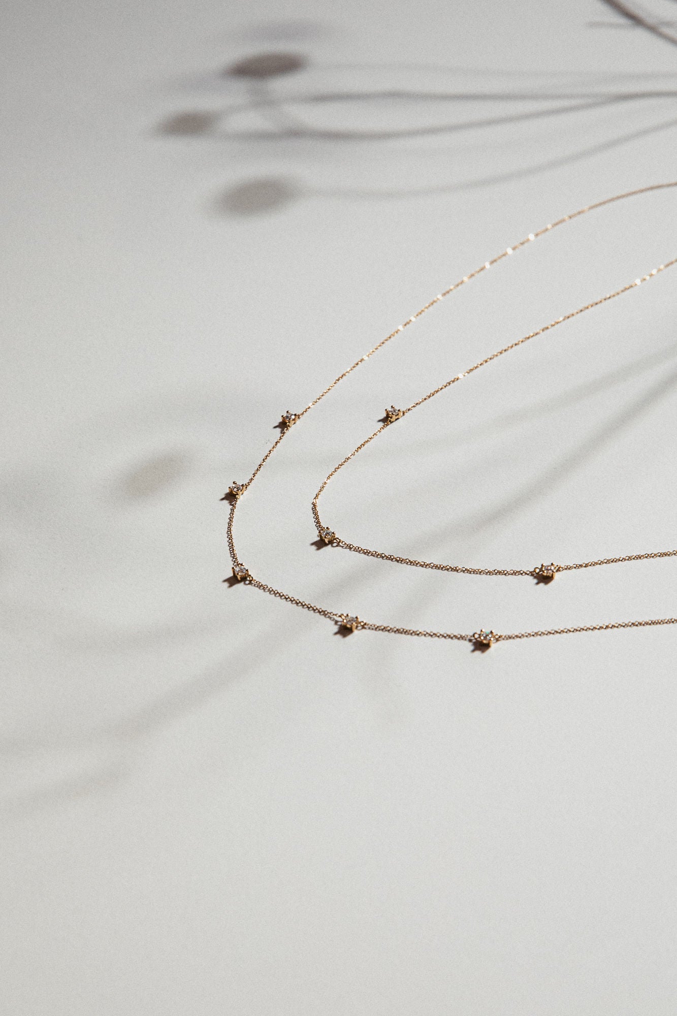 REVER Triplet 18K Gold Necklace w. Lab-Grown Diamonds – The Jewellery Room