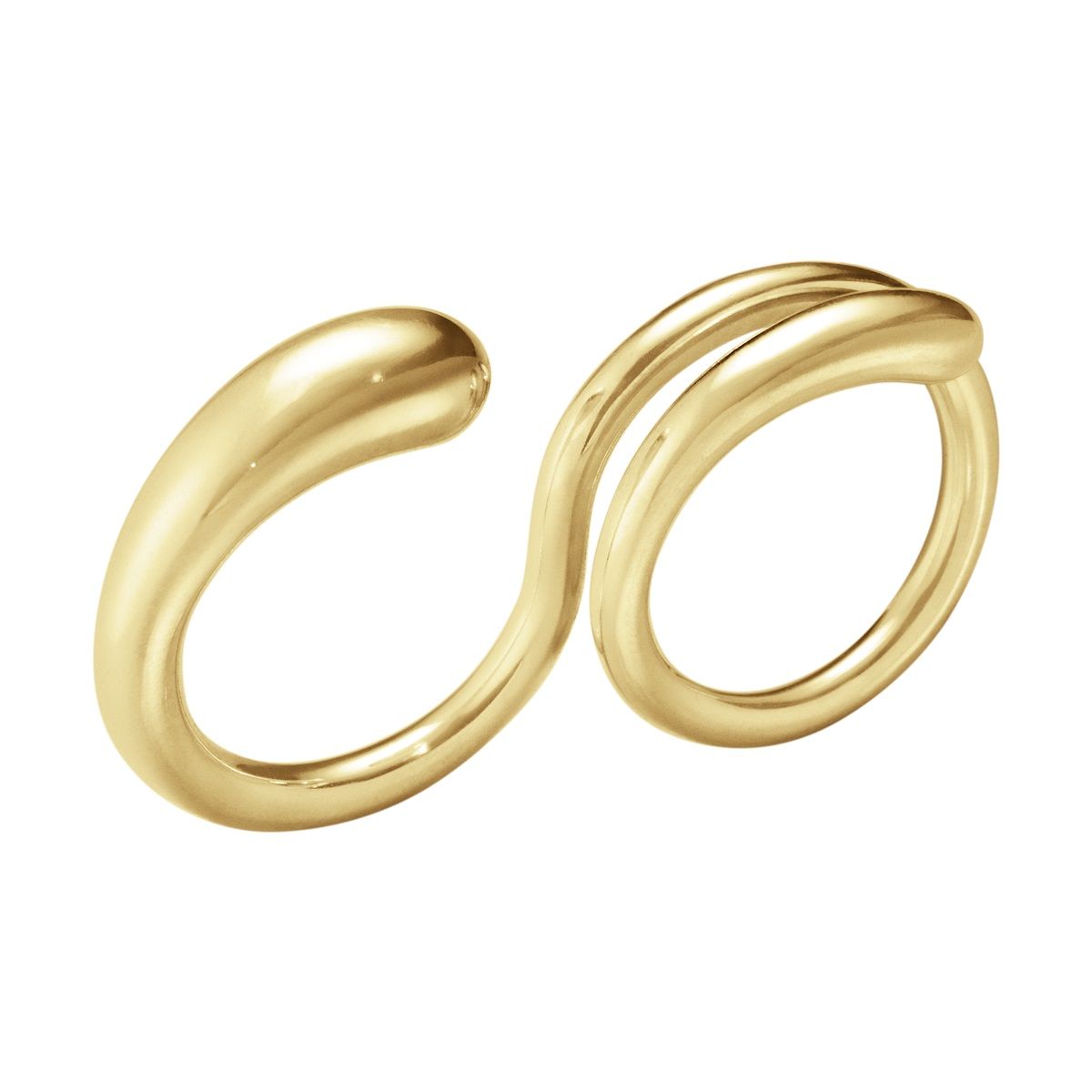 Georg Jensen Mercy double 18K Gold Ring | The Jewellery Room
